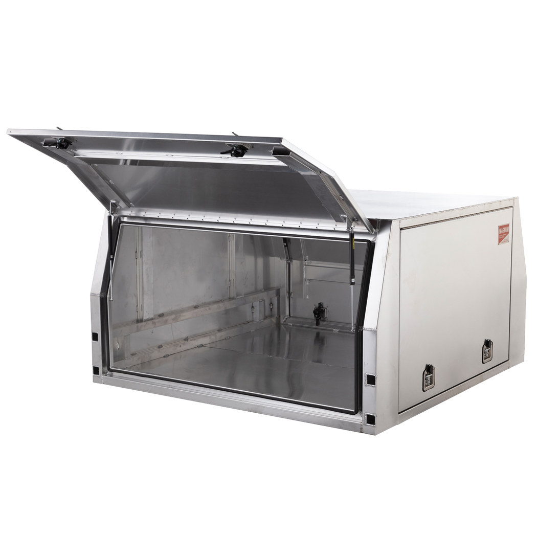 Flat Aluminium Dual Cab Lift-Off Canopy 1800 mm With Full internal ...